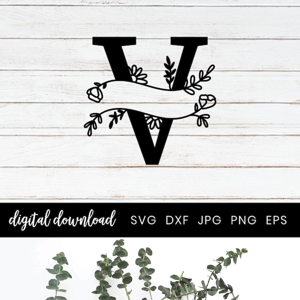 V Letter Family Sign - Etsy
