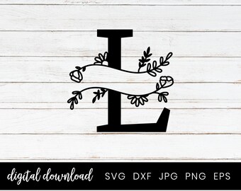 Split Monogram Letters Split Alphabet Svg Files Letter A - Etsy
