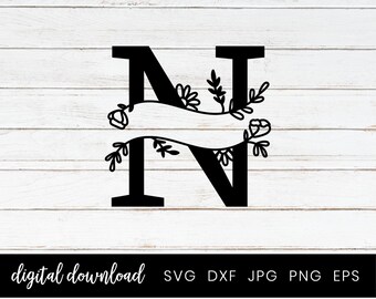 Monogram Letter N - Etsy