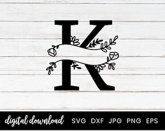 Monogram Letter K - Etsy