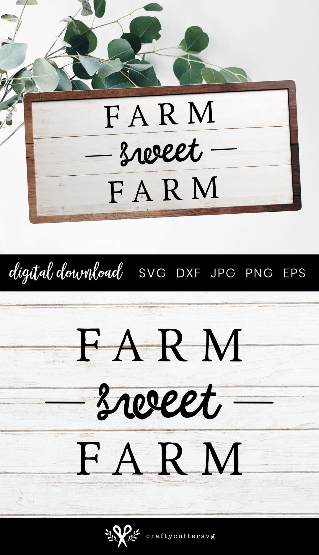 Farm Sweet Farm Sign, Farm Sign Svg, Farmhouse Sign, Farmers's Market ...