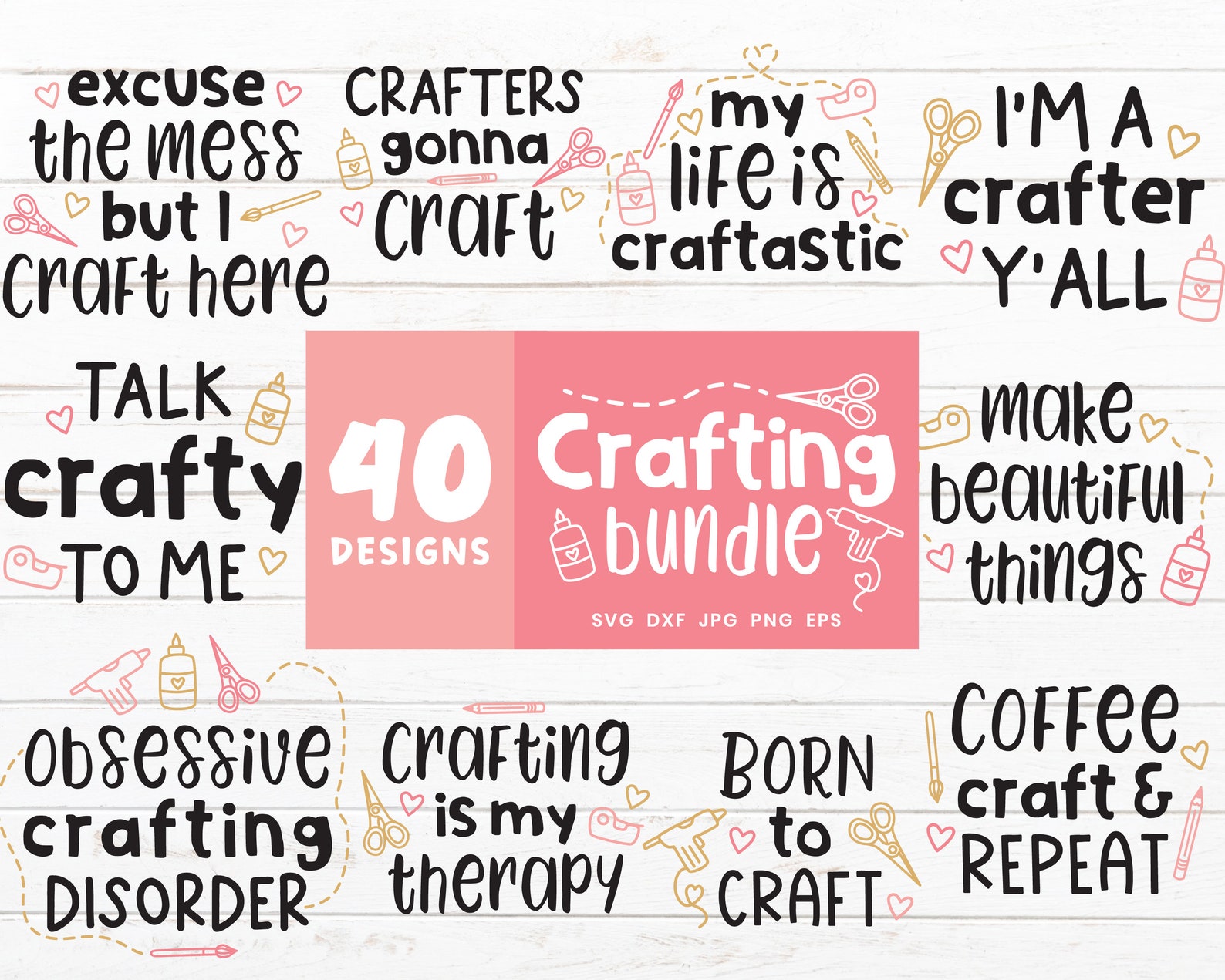 Craft Svg Bundle Crafting Svg Files for Cricut Craft Room - Etsy