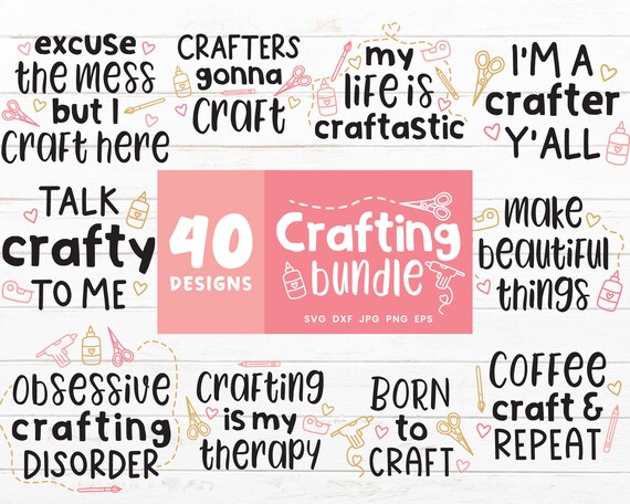 Craft Svg Bundle Crafting Svg files for cricut Craft Room | Etsy