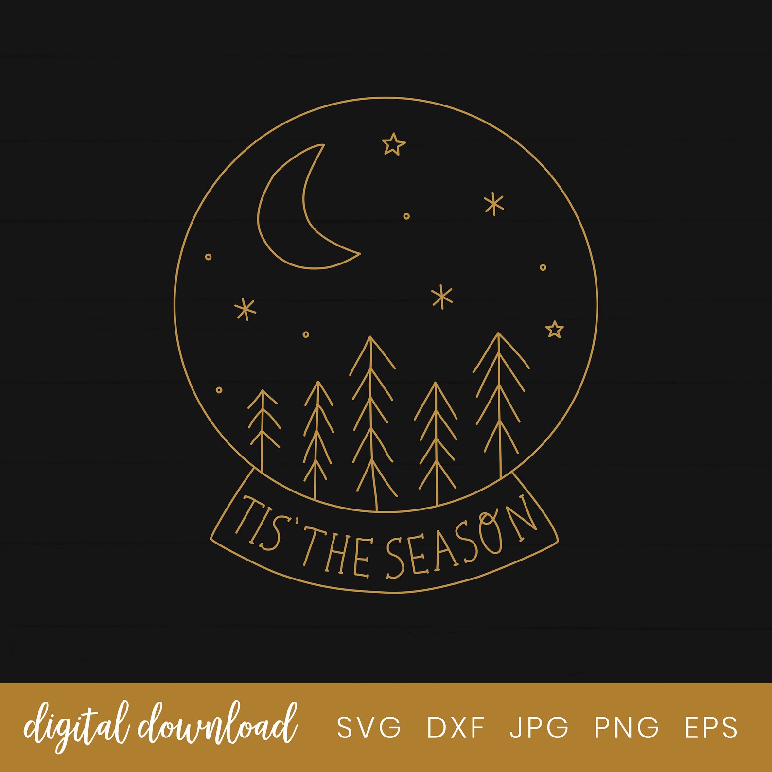 Cricut Foil Christmas Card, Tis the Season Svg, Single Line Design ...