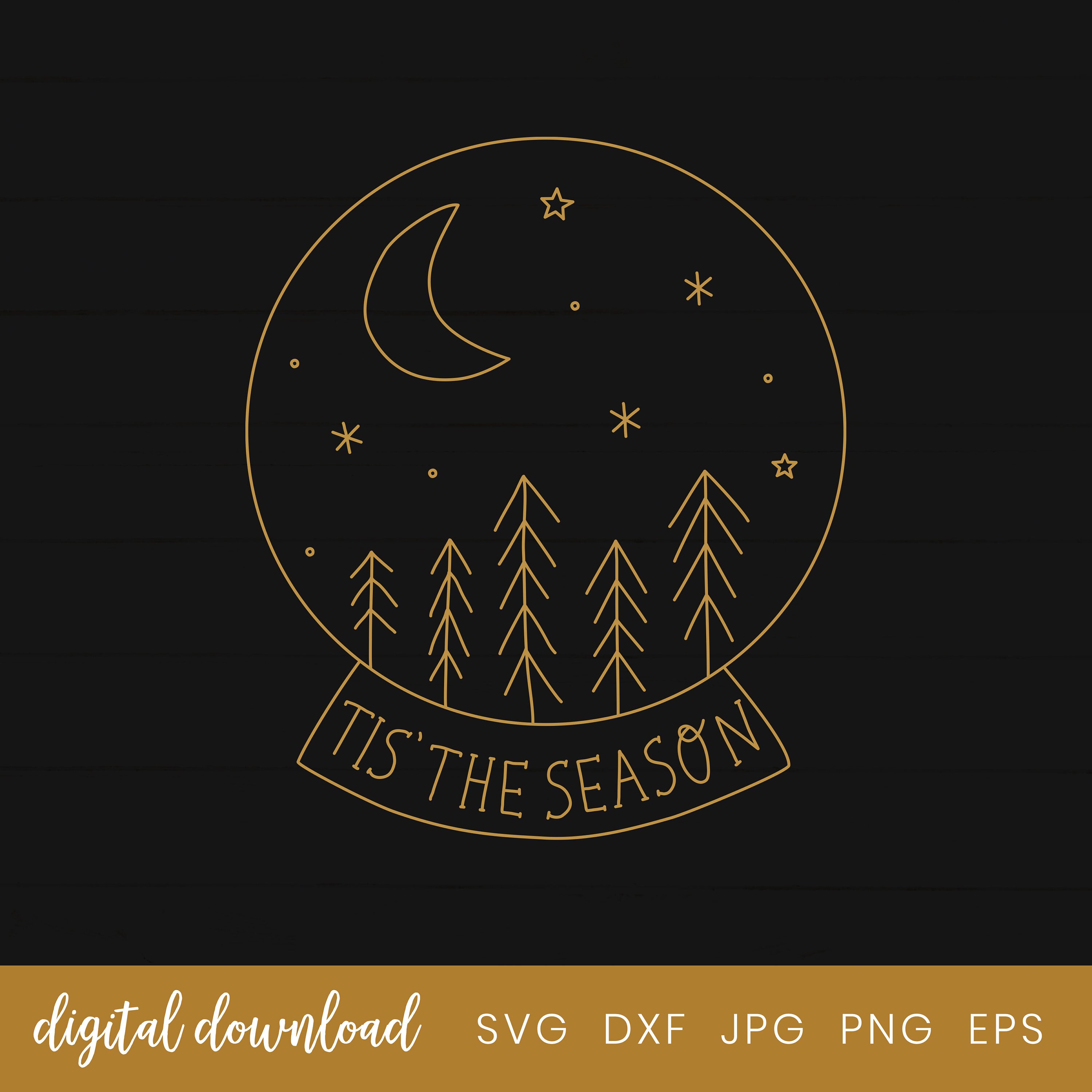 Cricut Foil Christmas Card Tis the Season Svg Single Line - Etsy