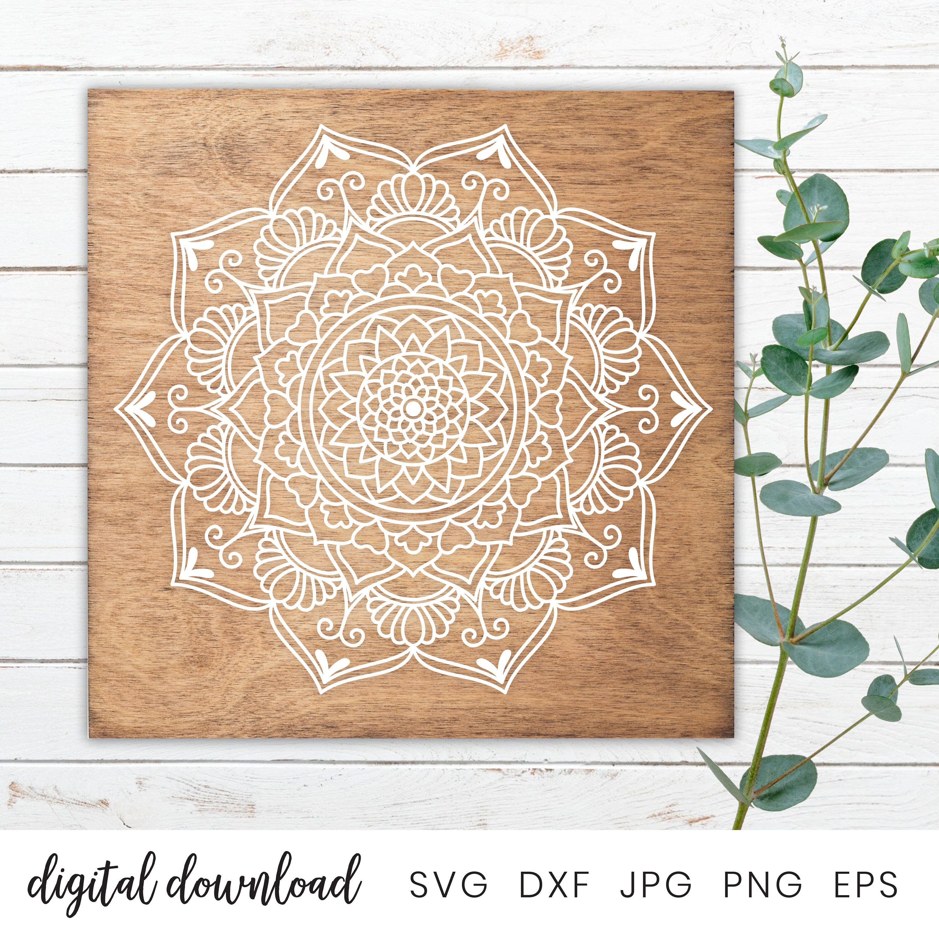 Mandala Art Svg Mandala Svg Cut File Mandala Vector Mandala - Etsy