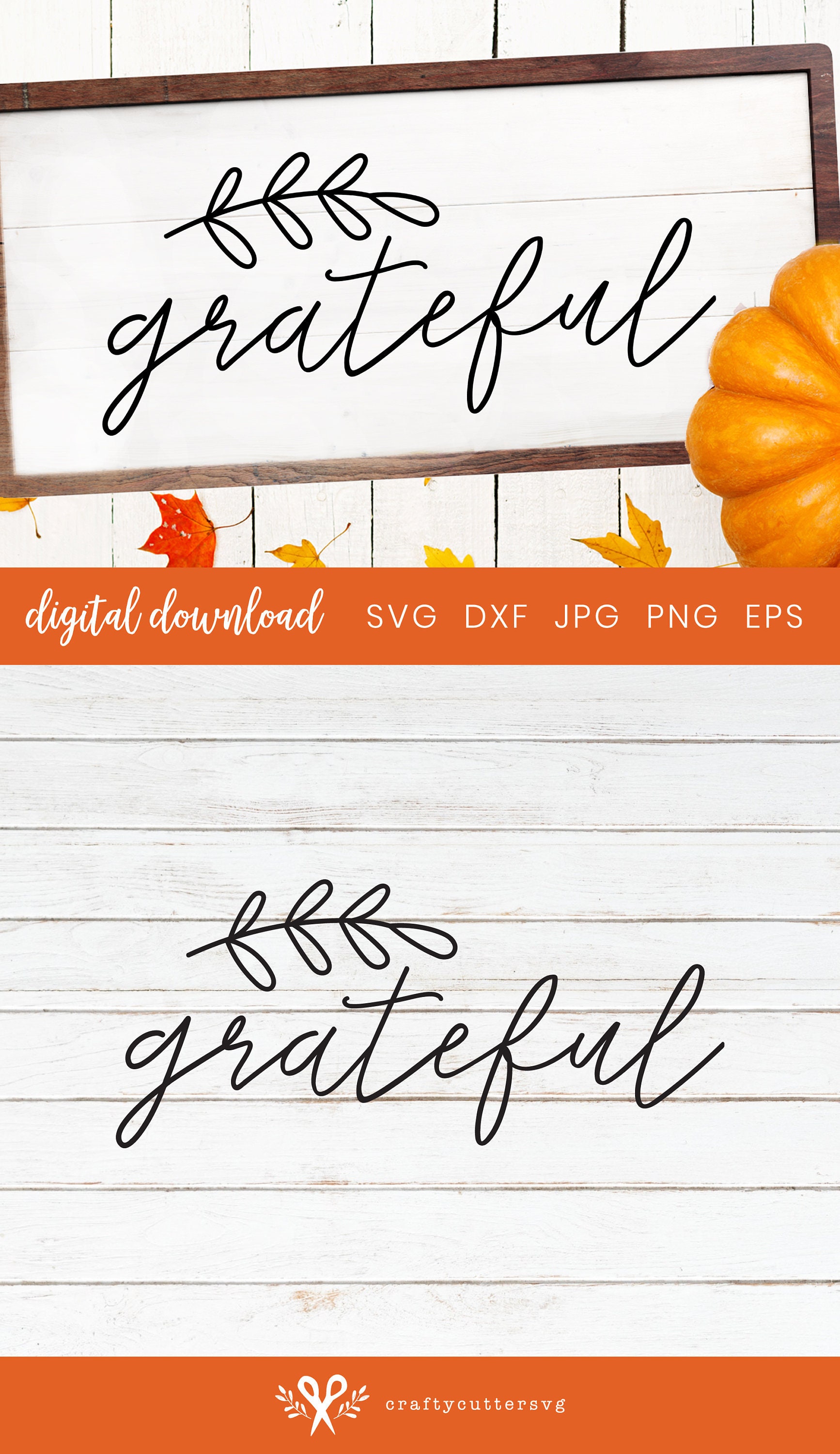 Grateful Thanksgiving Sign Svg Thanksgiving Home Decor Sign | Etsy
