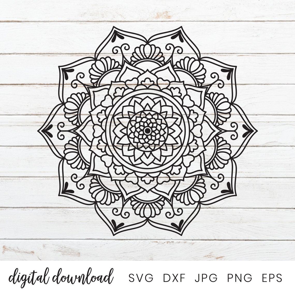 Mandala Art Svg Mandala Svg Cut File Mandala Vector Mandala - Etsy