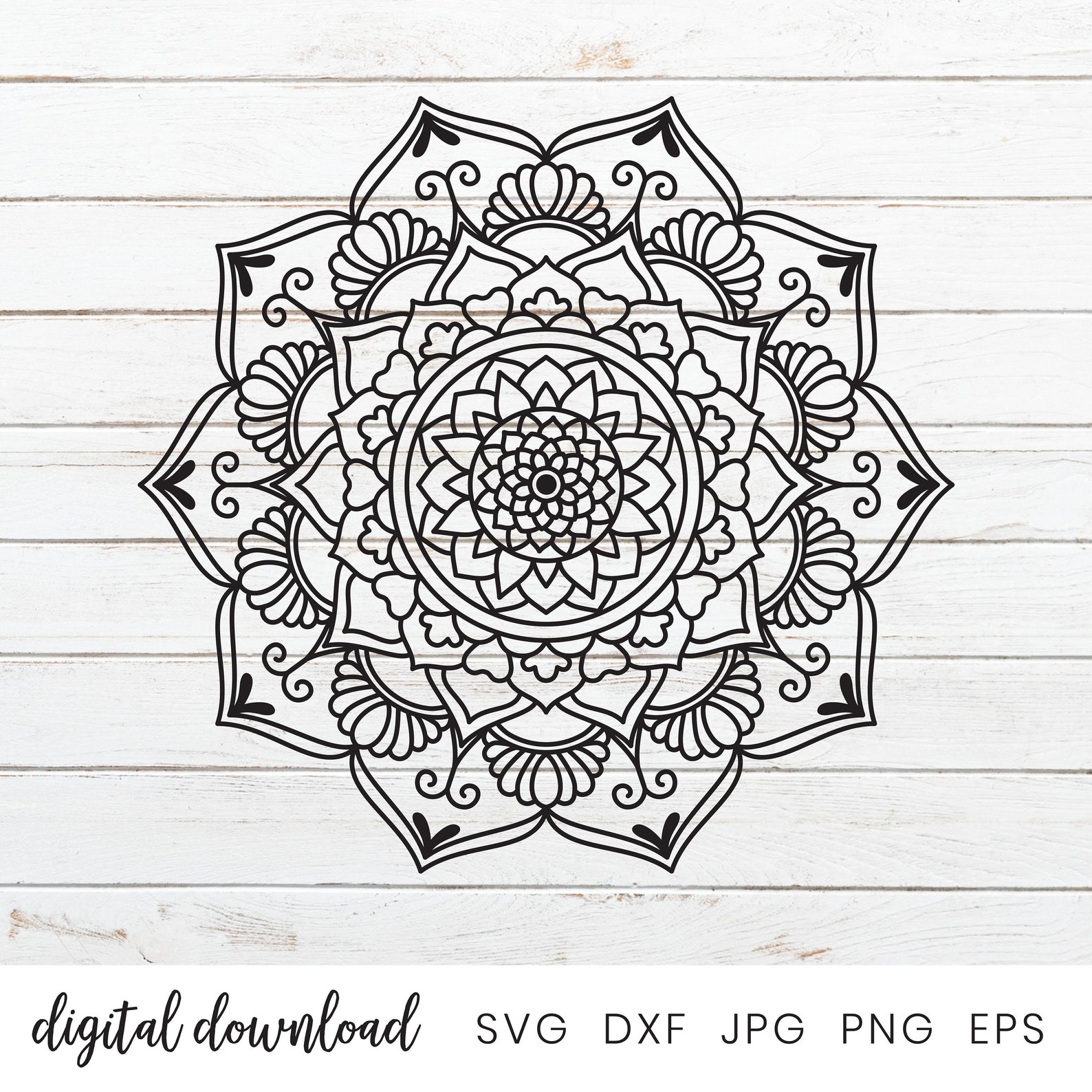Mandala Art Svg Mandala Svg Cut File Mandala Vector Mandala - Etsy