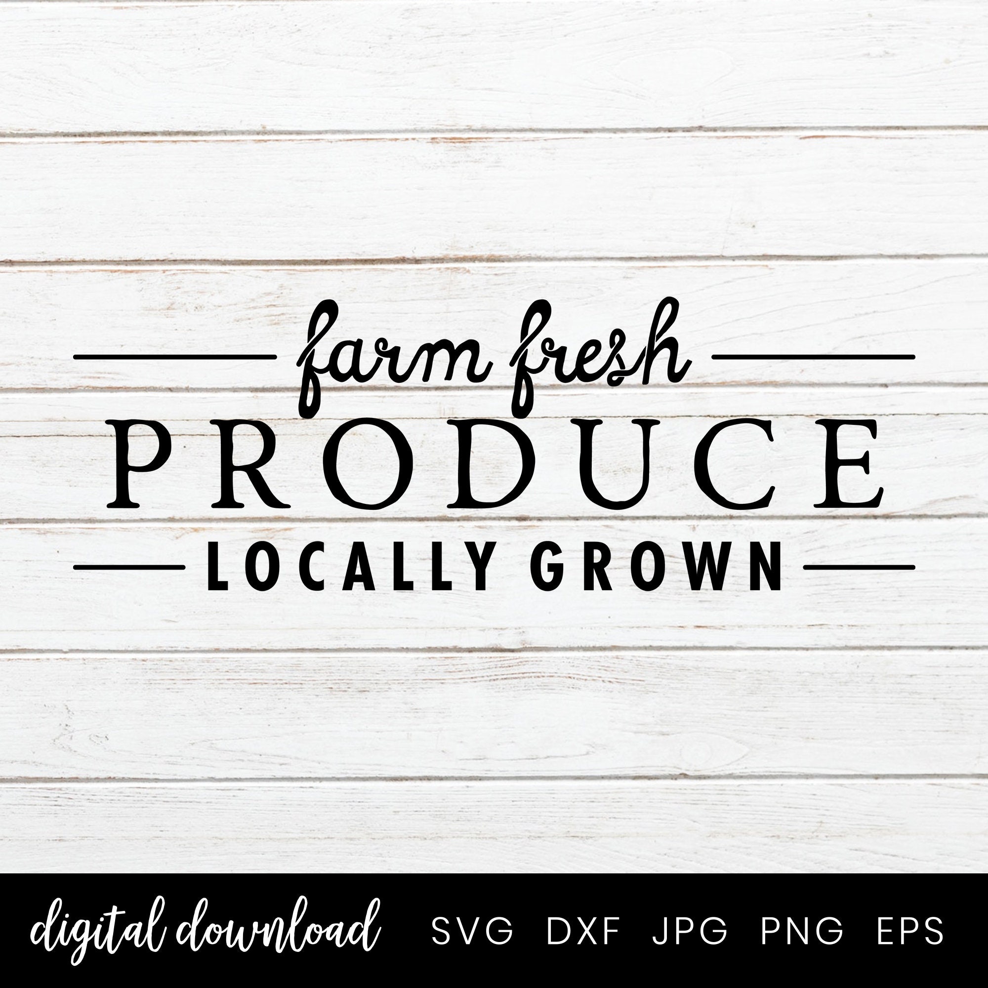 Farm Sign Farm Fresh Produce Locally Grown Sign Svg - Etsy