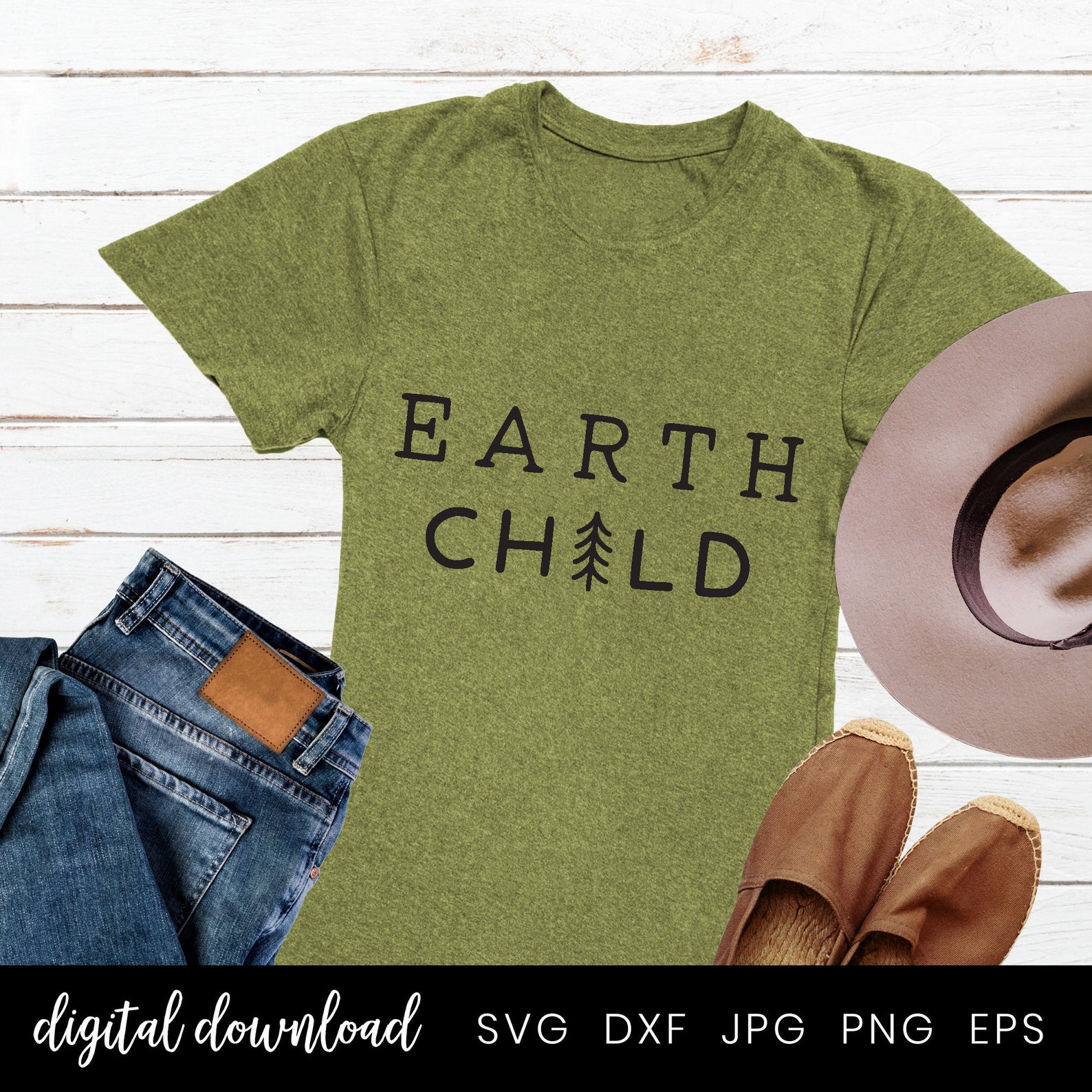 Earth Child Svg, Earth Forest Clipart, Nature Quote Shirt, Tree Svg ...