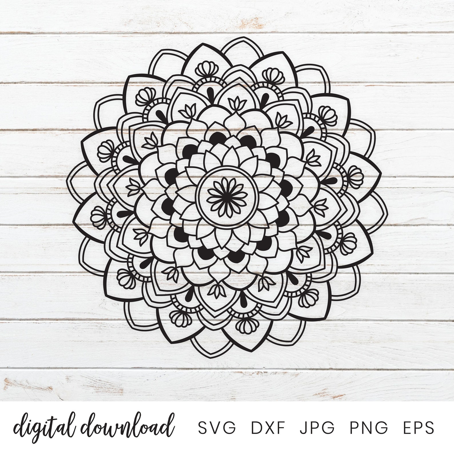 Mandala Svg Files for Cricut Mandala Wall Art Svg Cut File - Etsy