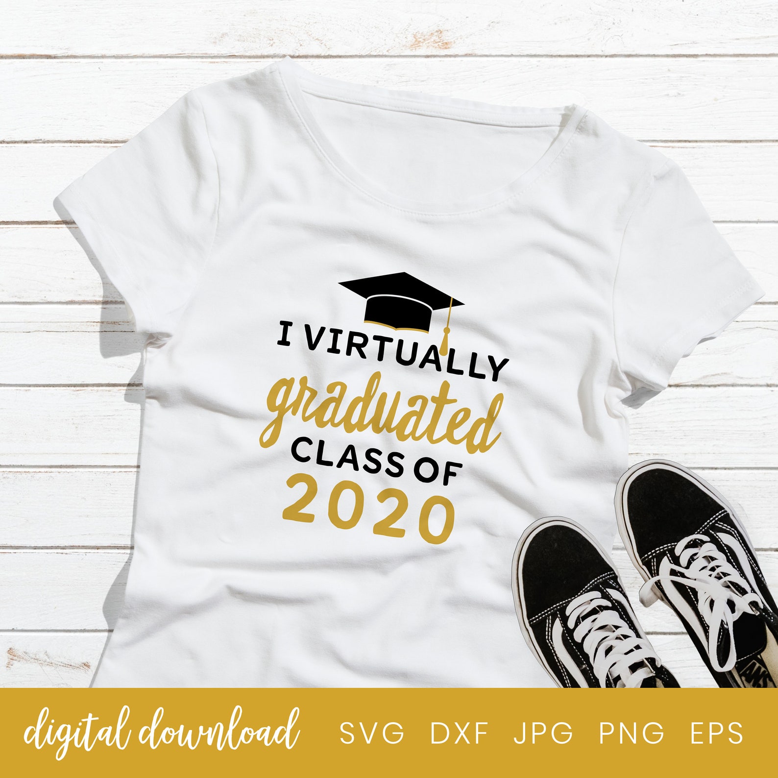 I virtually graduated class of 2020 SVG Tshirt Design Class | Etsy