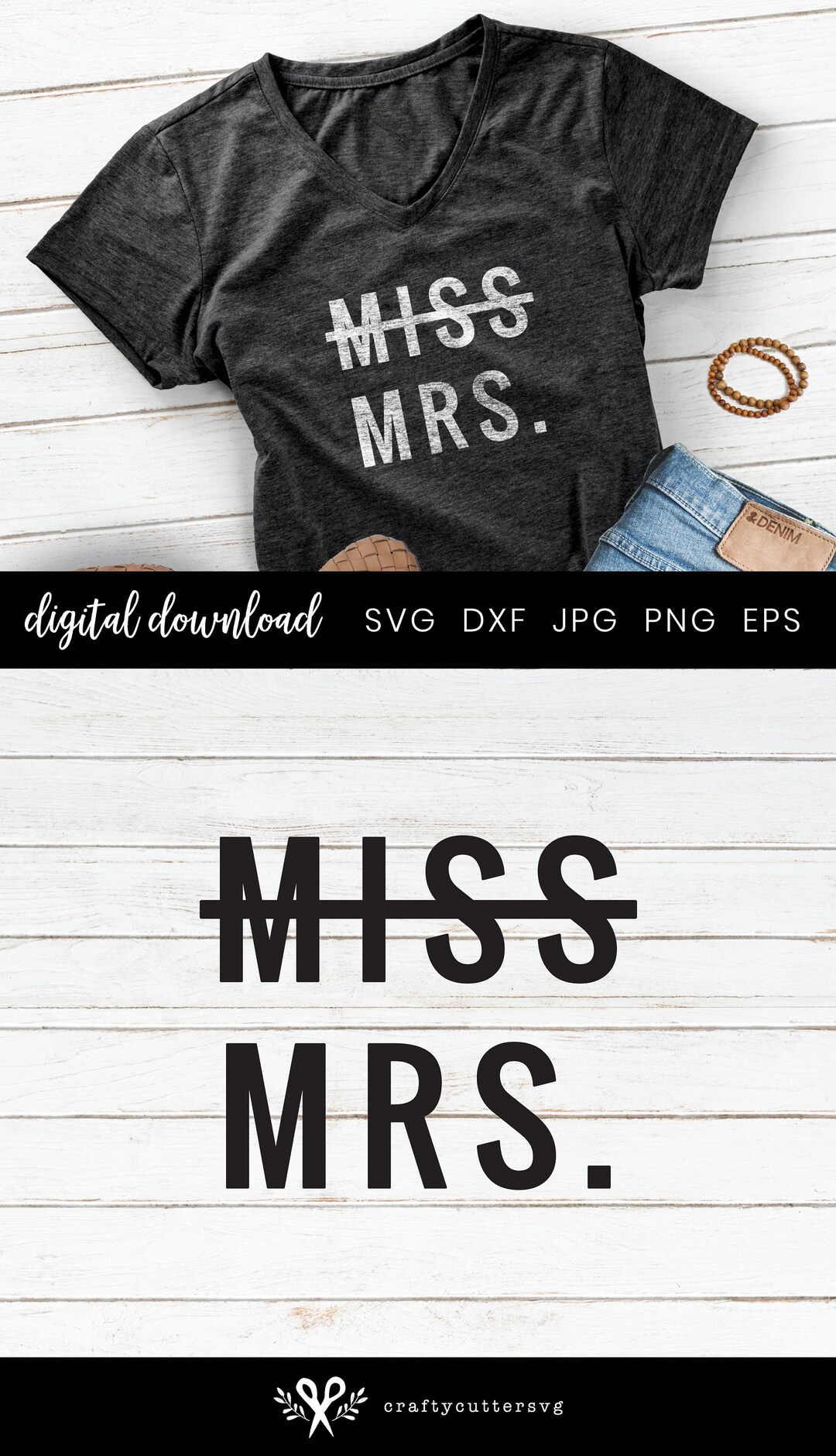 Miss Mrs Svg, Married Svg, Just Married Wife Iron On, Newlywed Shirt ...