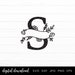 S Monogram Split Alphabet Letter Split Monogram Cut File - Etsy