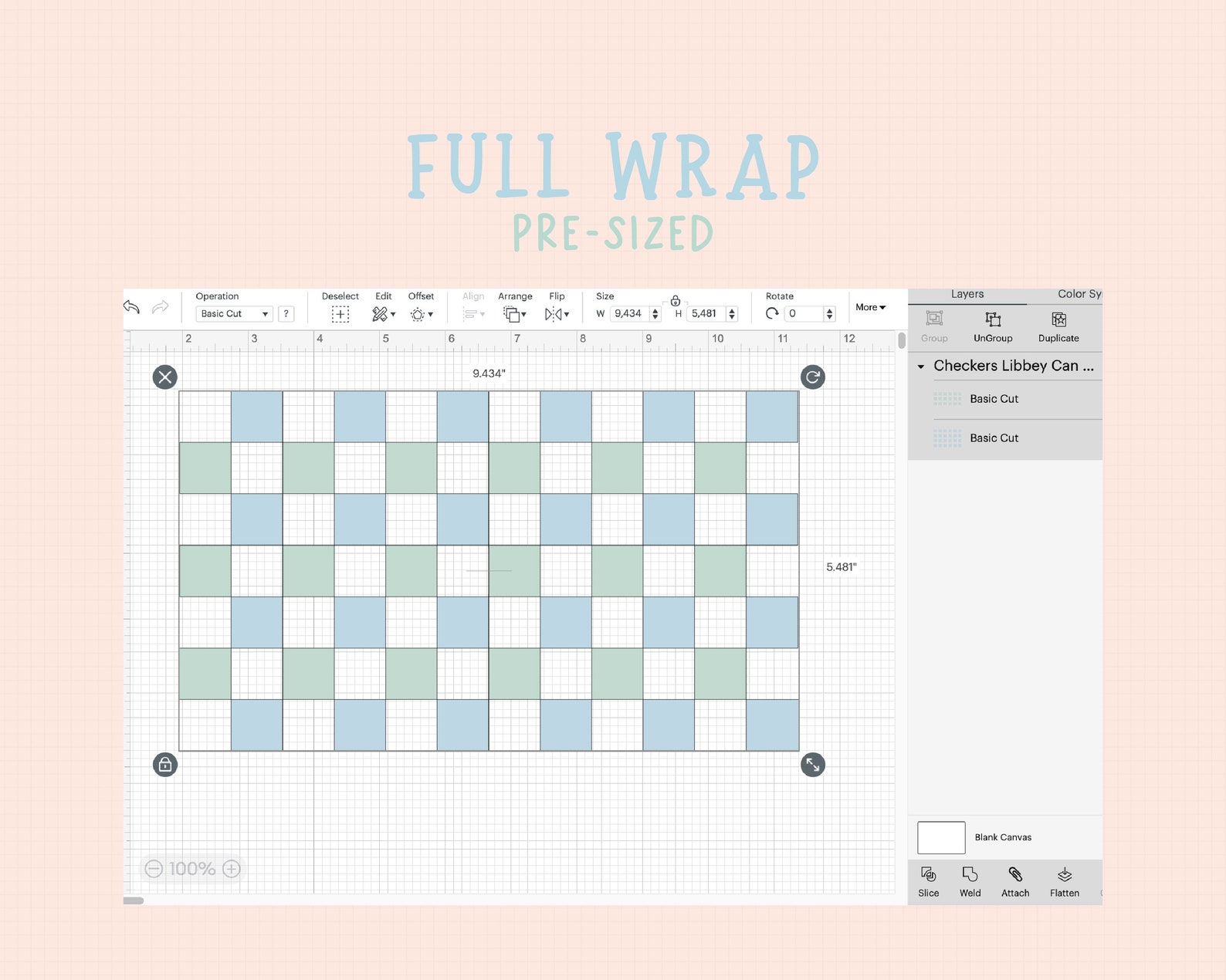 Checkers Svg, Checkered Pattern Libbey Glass Can Wrap, Boho Wrap ...