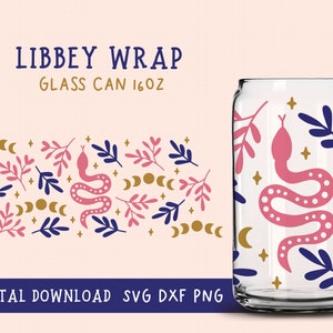 Libbey Cup Wrap, 16oz Libbey Cutfile, Wildflower Svg, Floral Can Glass ...