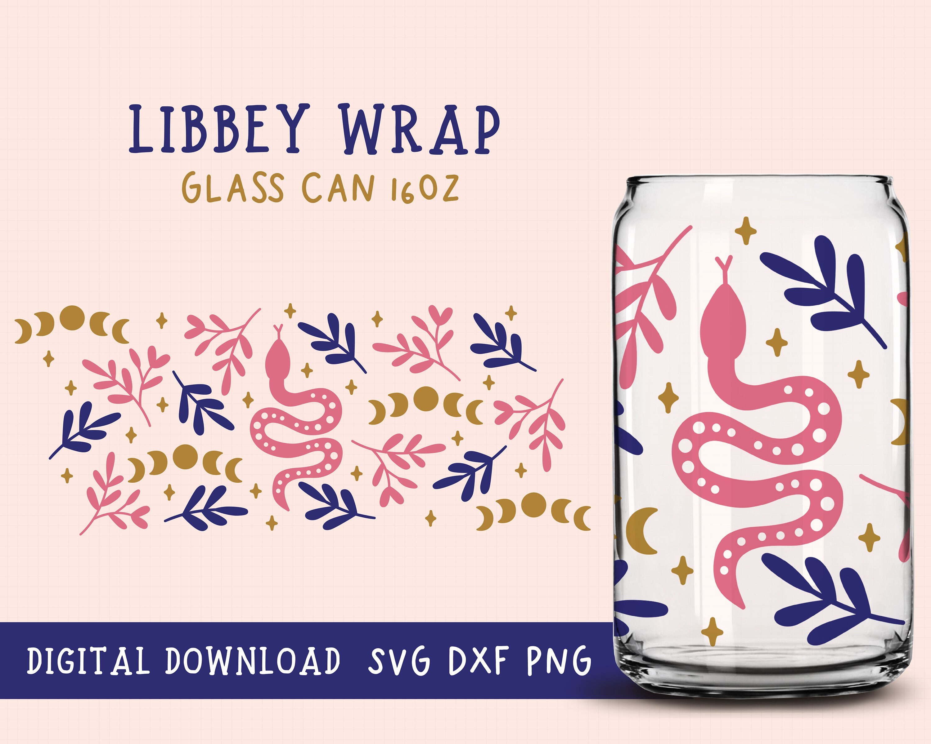 Libbey Cup Wrap 16oz Libbey Cutfile Wildflower Svg Floral | Etsy