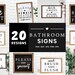 Farmhouse Bathroom Signs Bundle, Farmhouse Sign Svg Bundle, Making ...