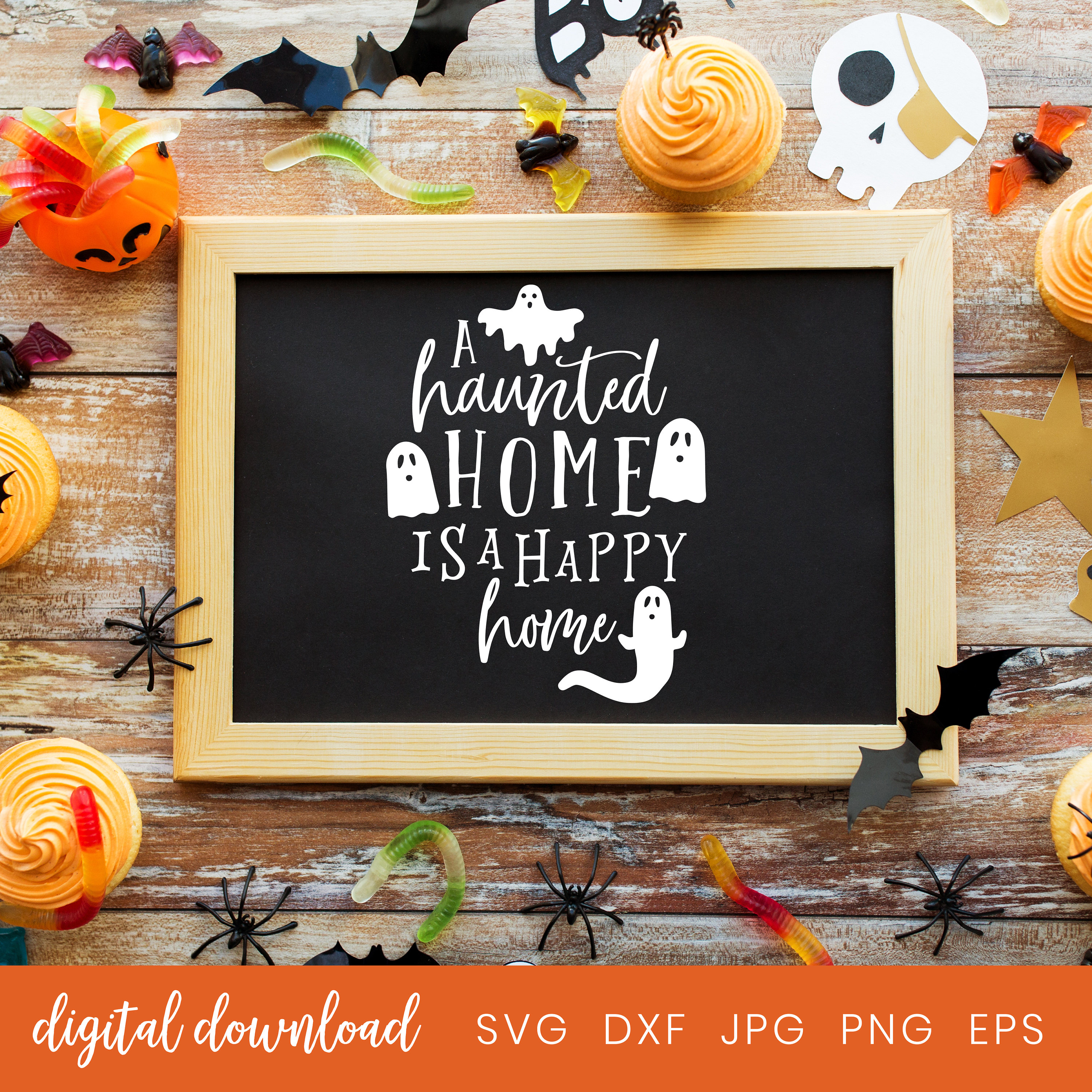 Haunted Home Svg Halloween Signs Clipart A Haunted Home is a | Etsy