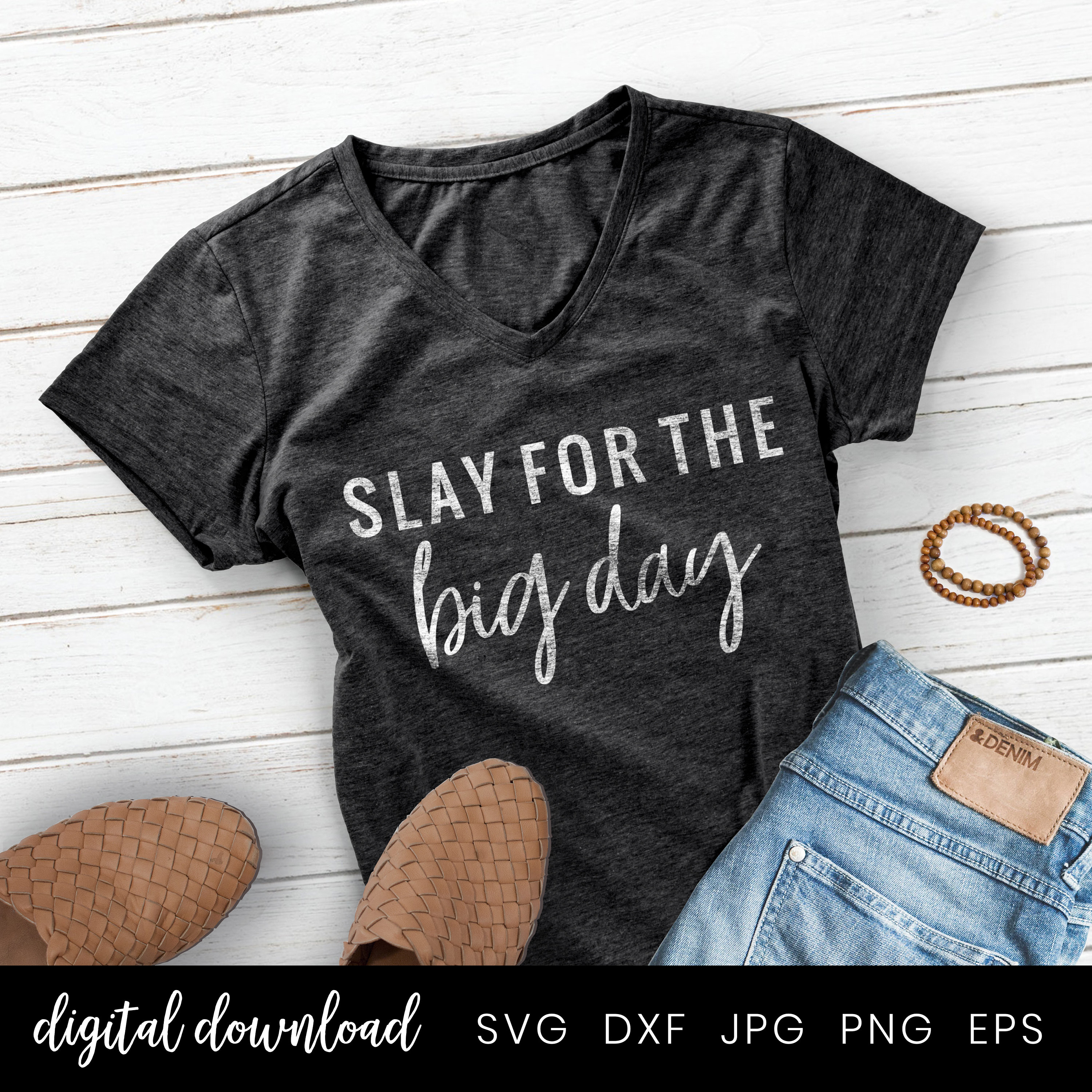 Slay for the Big Day Svg Wedding Workout Shirt Crafting and | Etsy
