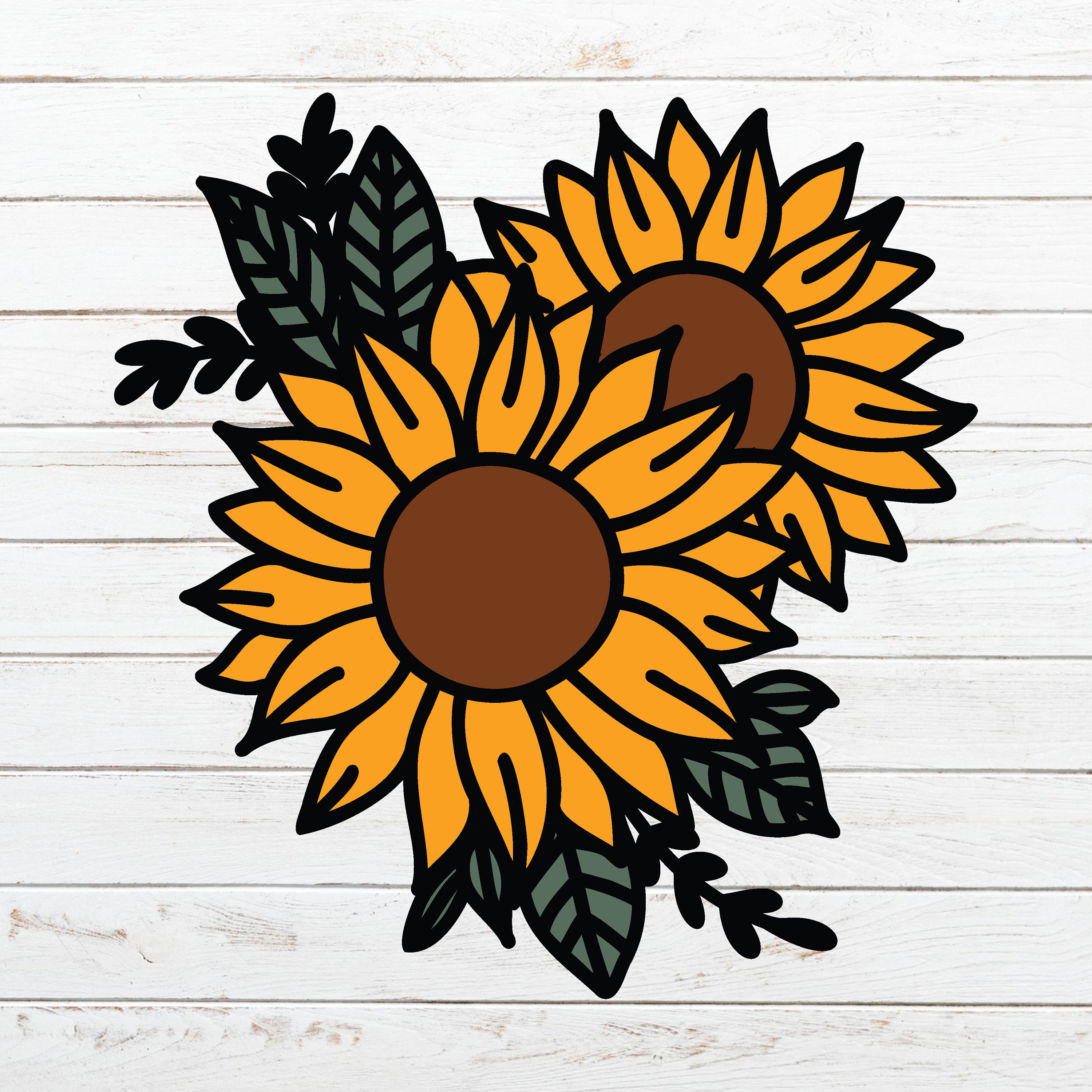 Sunflower Svg Bundle Flower Cut File for Cricut and - Etsy