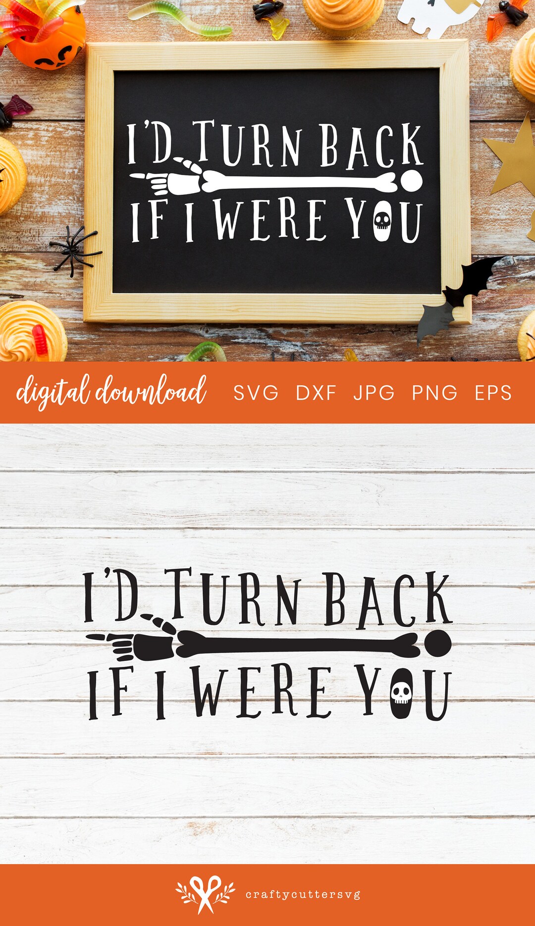 Halloween Haunted House Svg Sign, Halloween Decorations, I'd Turn Back ...