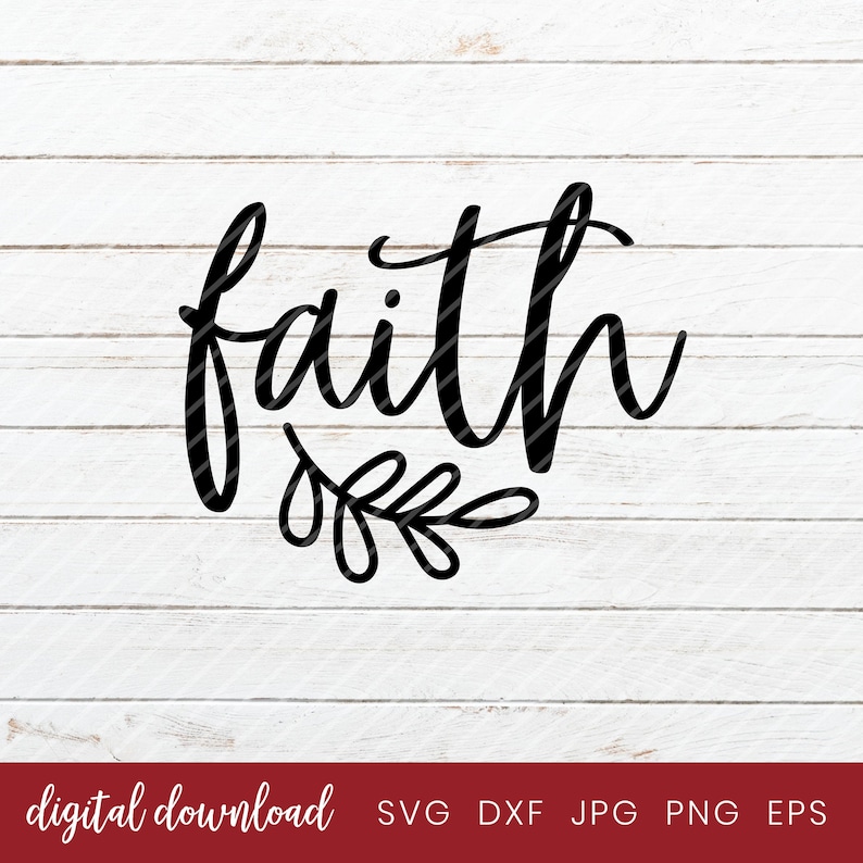 Faith Svg Cut File, Christmas Ornament Home Decoration, Christmas 2019 ...