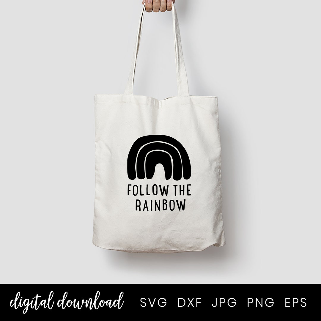 Rainbow Cut File SVG, Rainbow Cut File, Follow the Rainbow SVG File ...