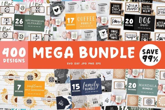 Mega SVG Bundle Over 400 Svg Designs Mega SVG Bundle Cut | Etsy