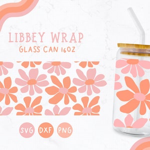 Libbey Cup Svg, Tumbler Sublimation, Flower Svg, Sublimation Wrap Png ...