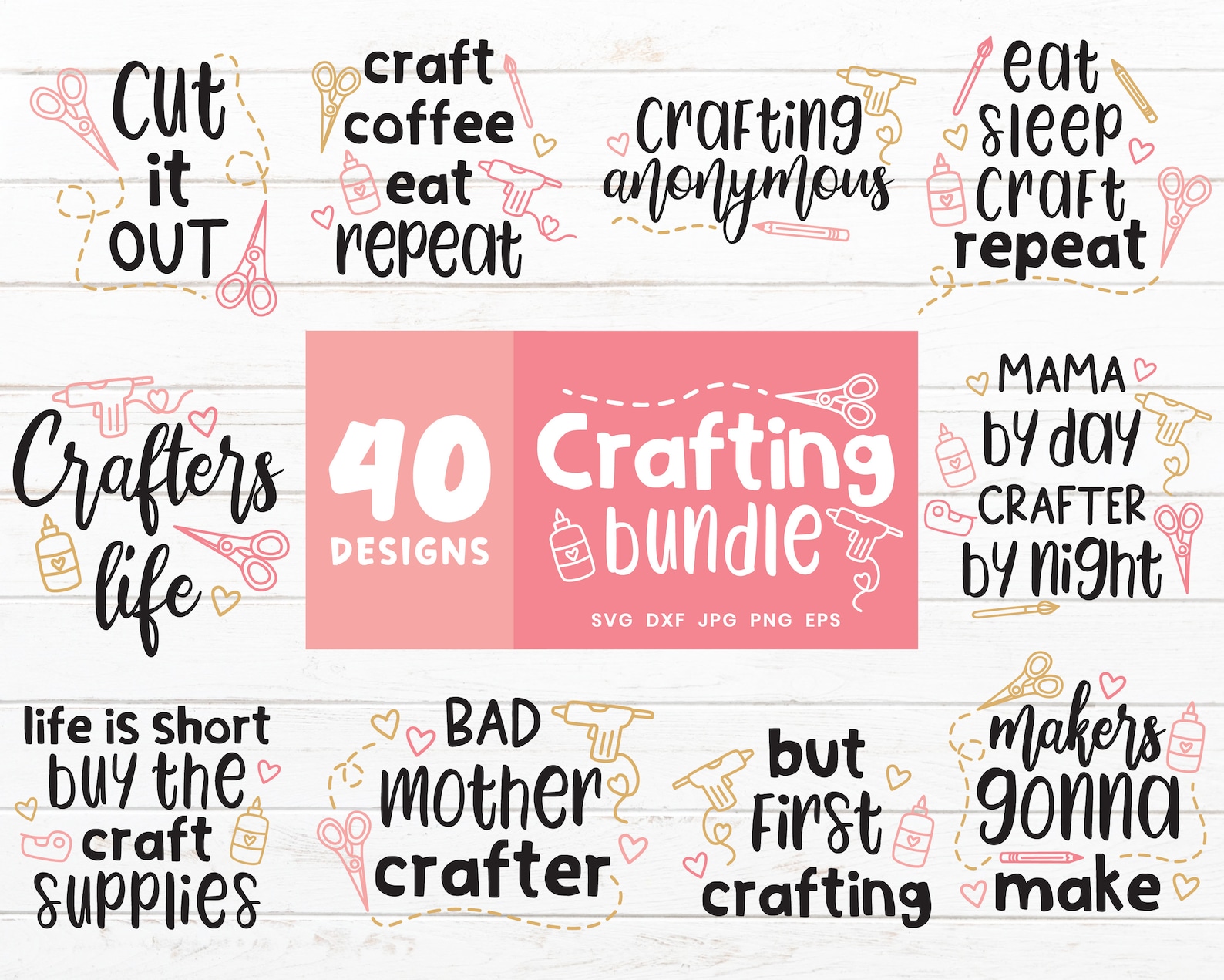 Craft Svg Bundle Crafting Svg Files for Cricut Craft Room - Etsy