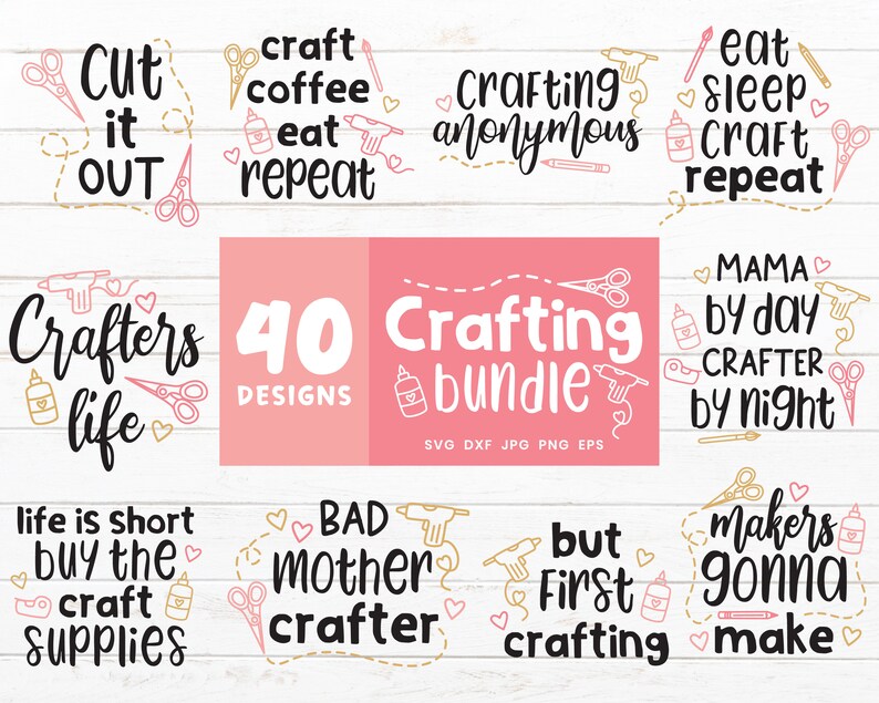 Craft Svg Bundle Crafting Svg Files for Cricut Craft Room - Etsy