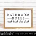 Farmhouse Bathroom Signs Bundle, Farmhouse Sign Svg Bundle, Making ...