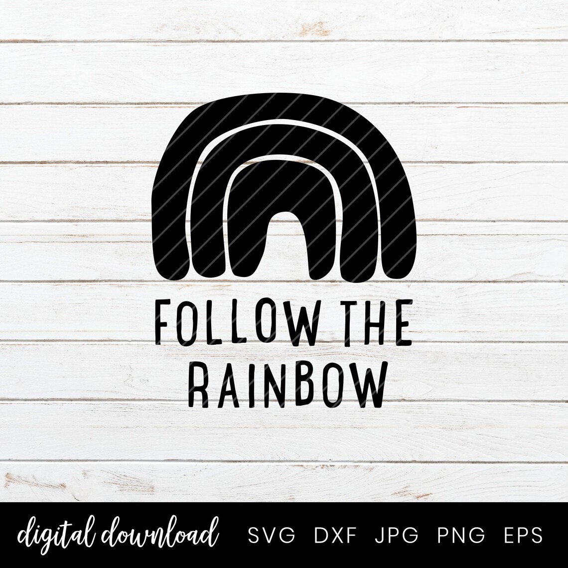 Rainbow Cut File SVG Rainbow Cut File Follow the Rainbow SVG - Etsy New ...