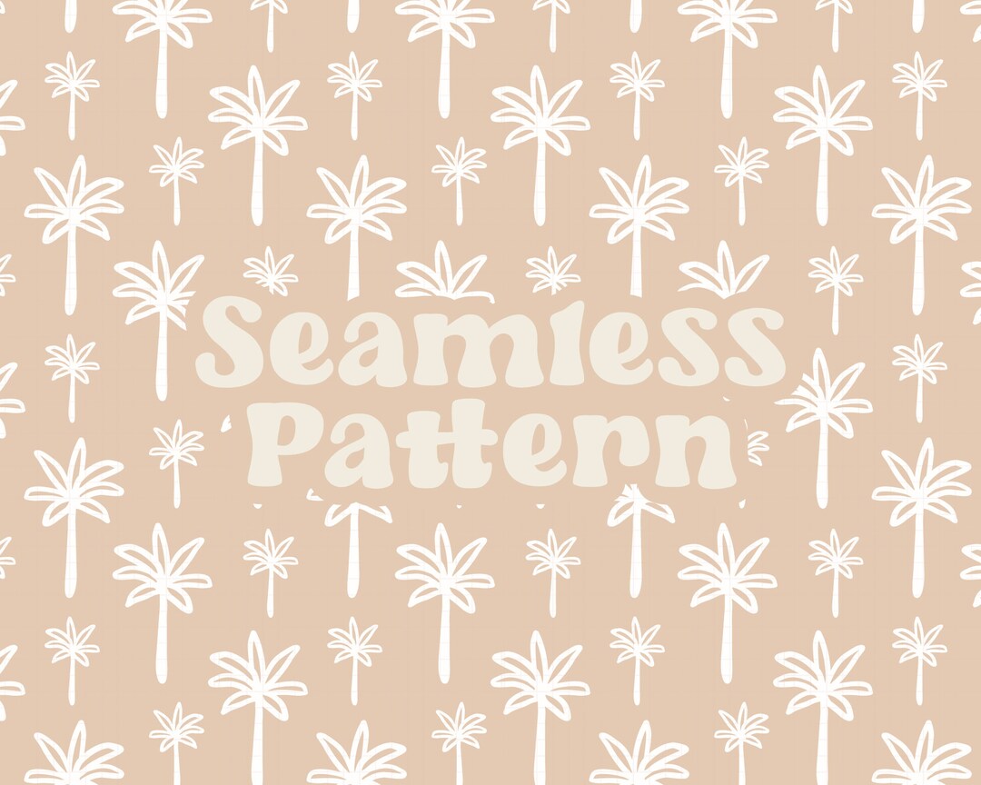 Palm Tree Pattern, Seamless Summer Pattern, Tropical Island Pattern ...