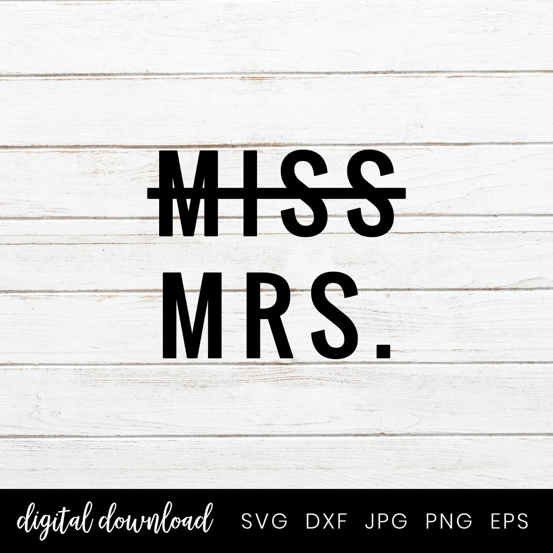 Miss Mrs Svg Married Svg Just Married Wife Iron On Newlywed - Etsy