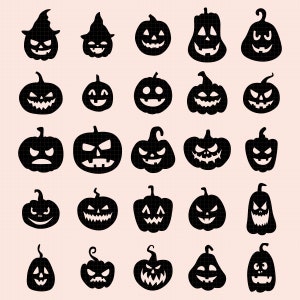 Pumpkin Clipart Svg Files, Jack O Lantern Png File, Halloween Clipart ...