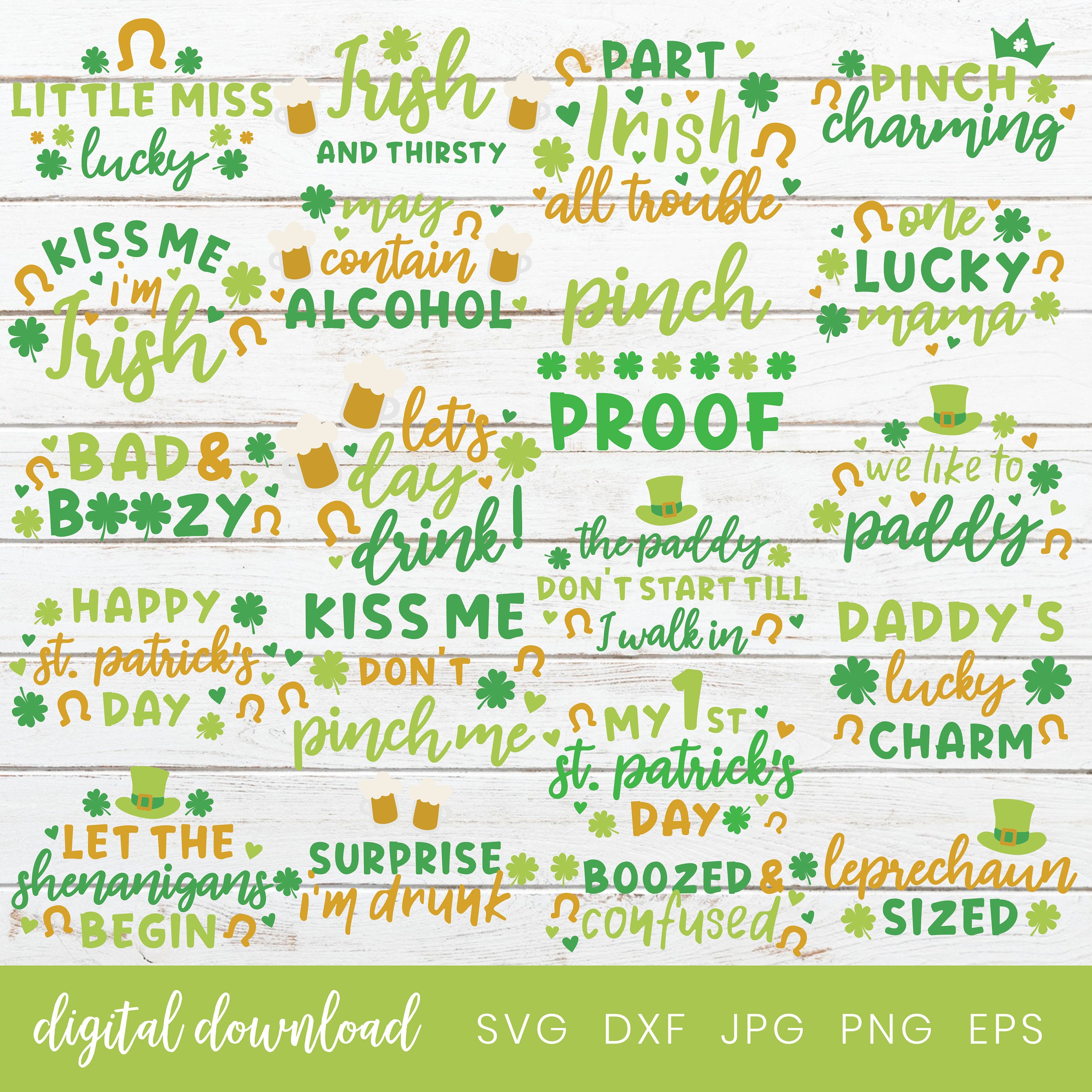St Patricks Day Svg Bundle Irish Svg Files for Cricut Saint - Etsy