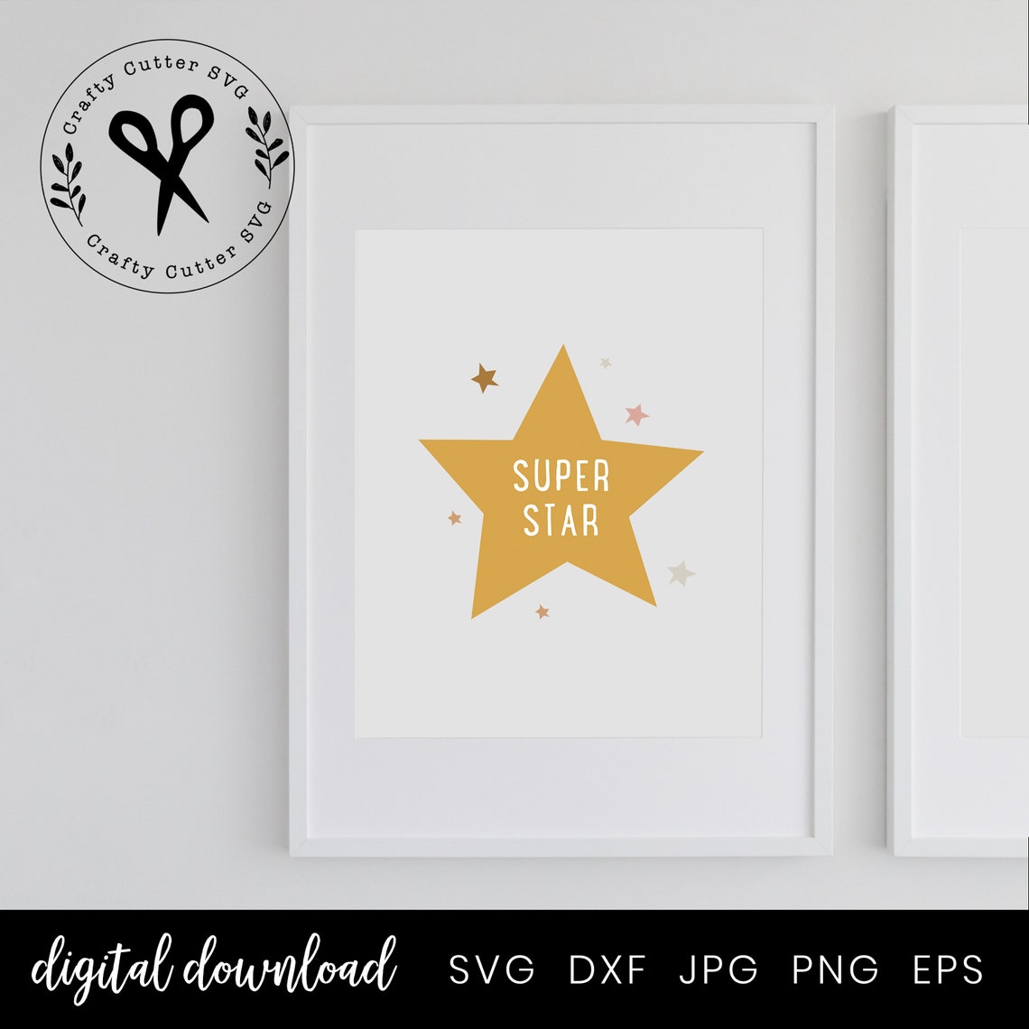 Superstar Star SVG File Pattern for Cricut Star Vector - Etsy New Zealand