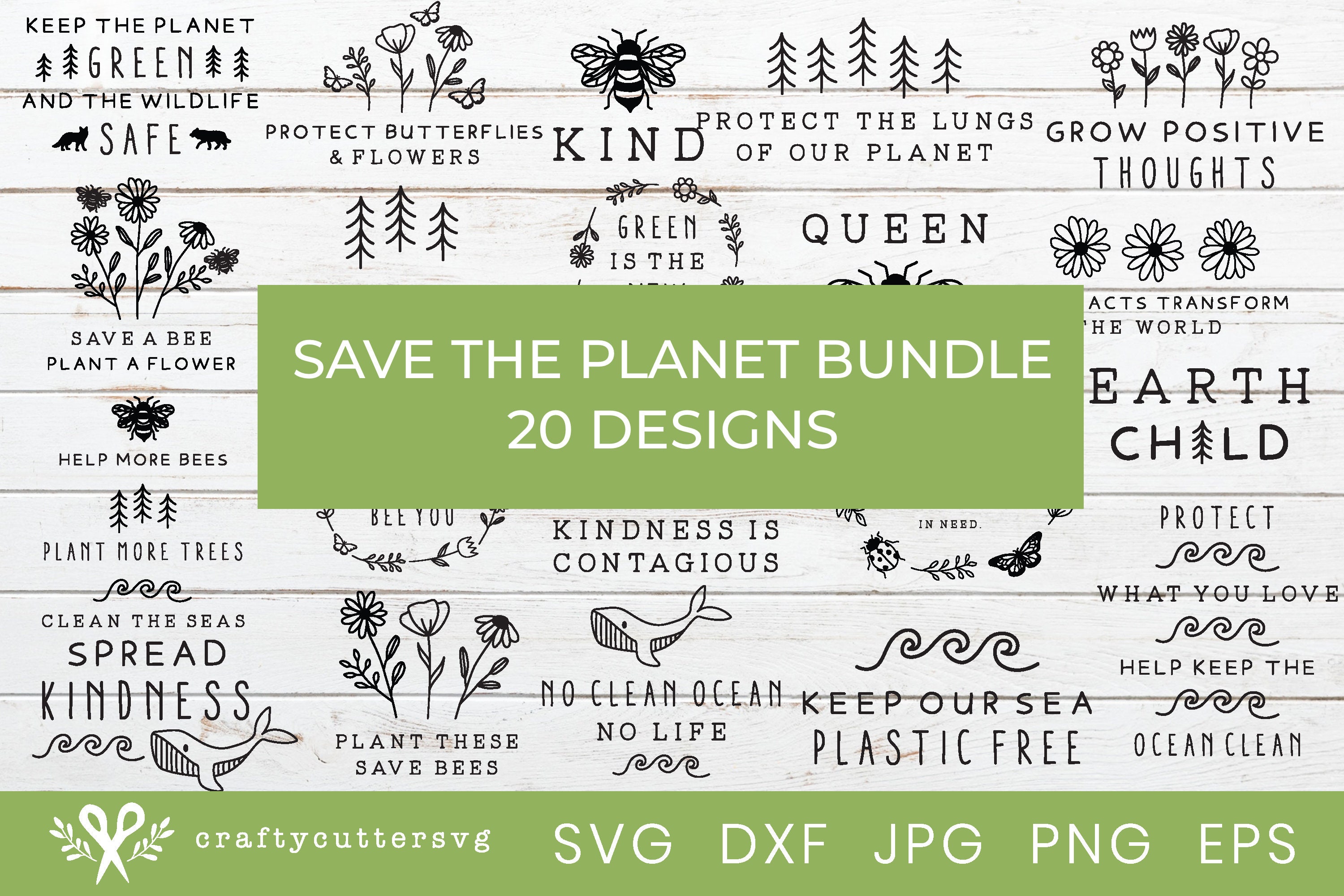 Save the Planet Svg Bundle 20 Svg Save Earth Designs - Etsy