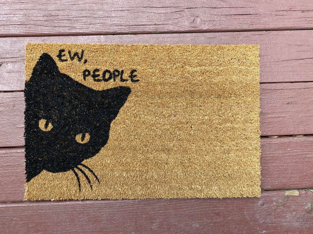 Ew, People Hand Painted Door Mat - Etsy