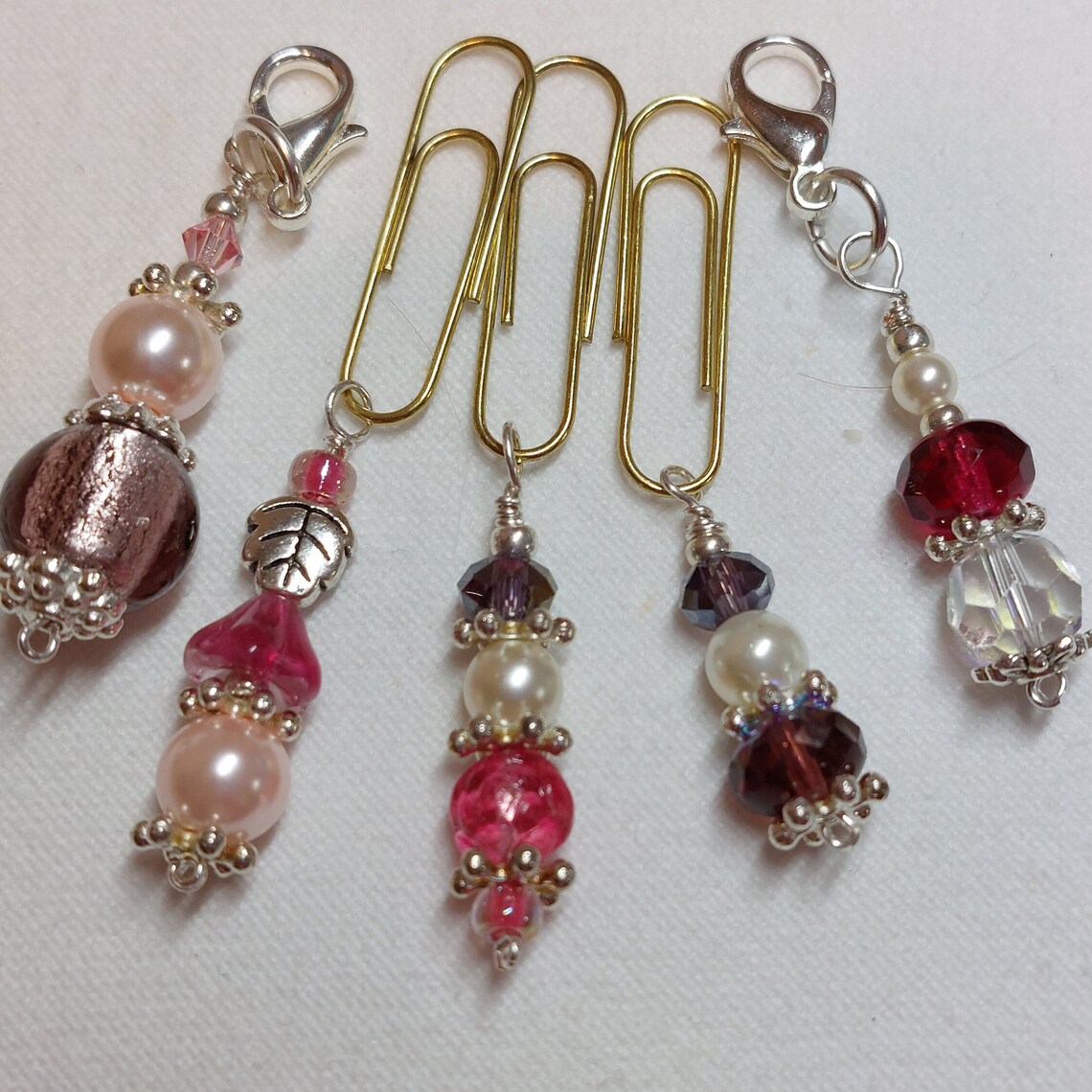 D1) Various Charms 5 in a Pack for Notebooks Journals , Zipper Pulls ...