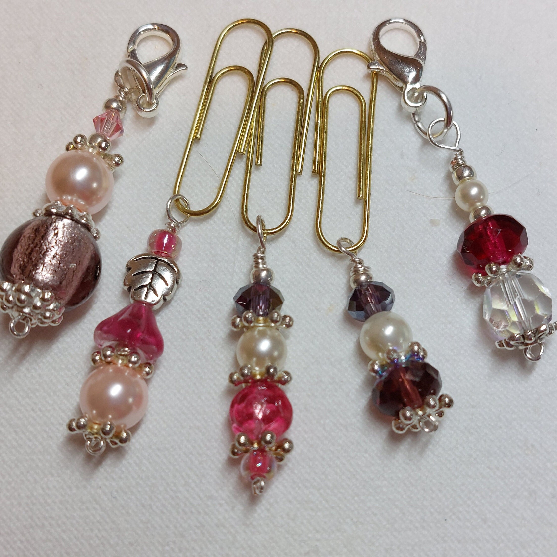 D1) Various Charms 5 in a Pack for Notebooks Journals , Zipper Pulls ...