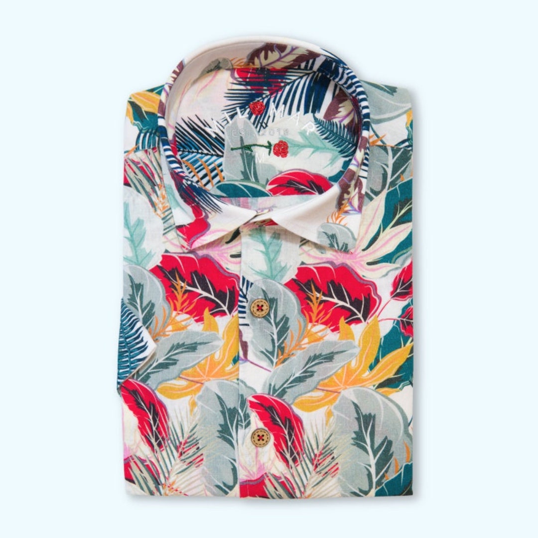 Palmino Short Sleeve Shirt - Art Inspired Prints / Combined Organic ...