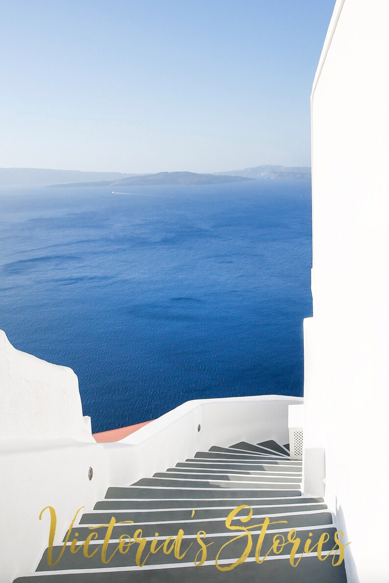 Greece Print Set of 2: "deep Blue" (greek Island Travel Photography ...
