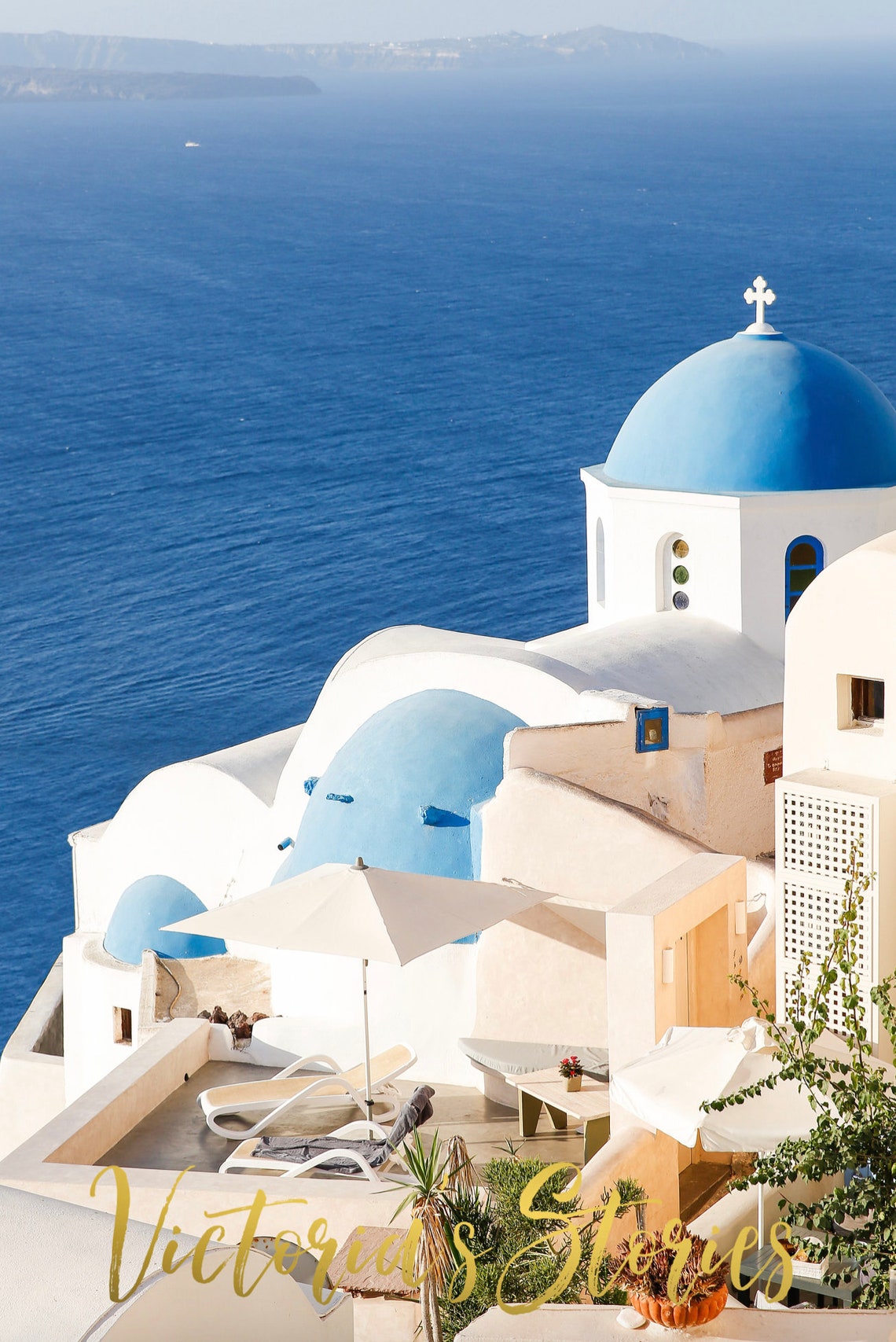 Greece Print Set of 3 // "blue Views" (greek Island Travel Photography ...