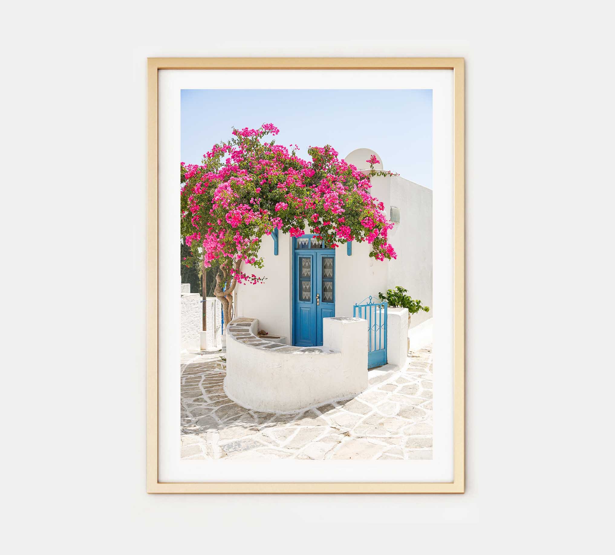 Paros Greece Photo Print // "pretty Greek Doorway" (greece Wall Art ...