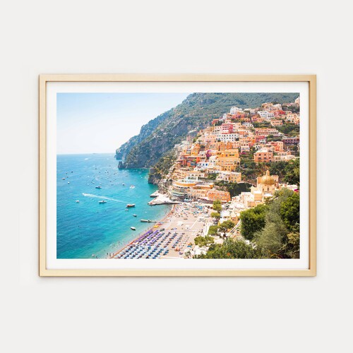 Positano Wall Art // Positano Beach positano Prints Italy - Etsy