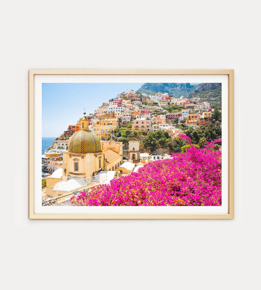 Positano Wall Art // Positano View (positano Prints, Italy Art Prints ...